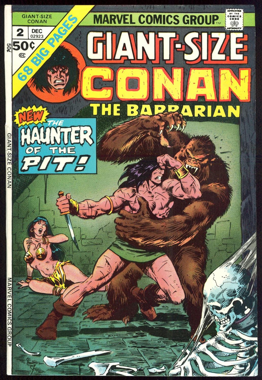 Conan The Barbarian Giant Size 2 Comic Barry Windsor Smith Gil Kane Art
