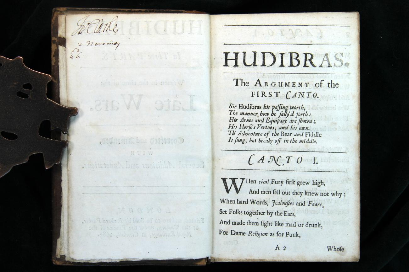 Hudibras by Samuel Butler: Very Good Hardcover (1689) | Third Floor ...