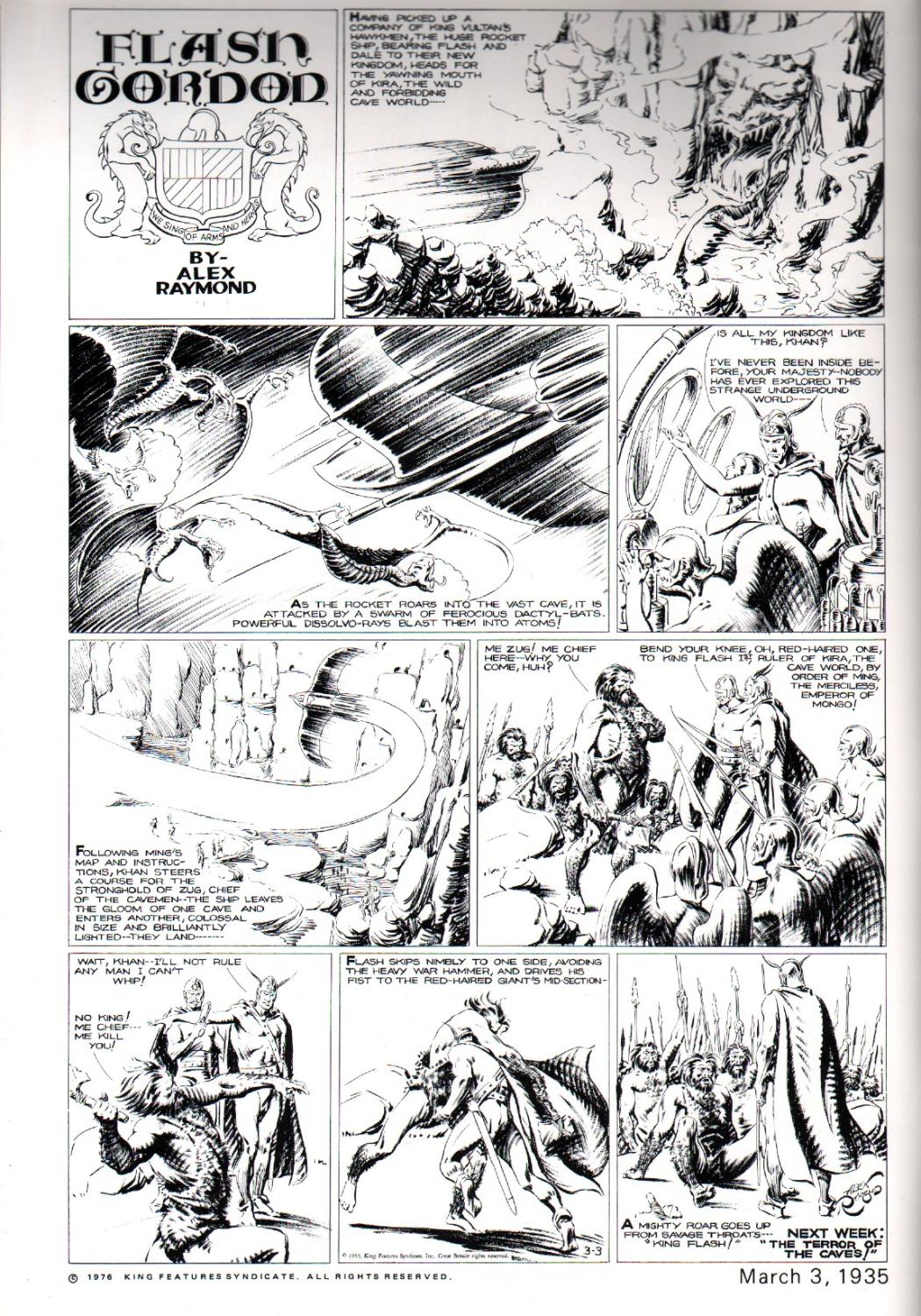 King Portfolio One #1 1976-Alex Raymond-Flash Gordon-Prince Valiant-FN ...