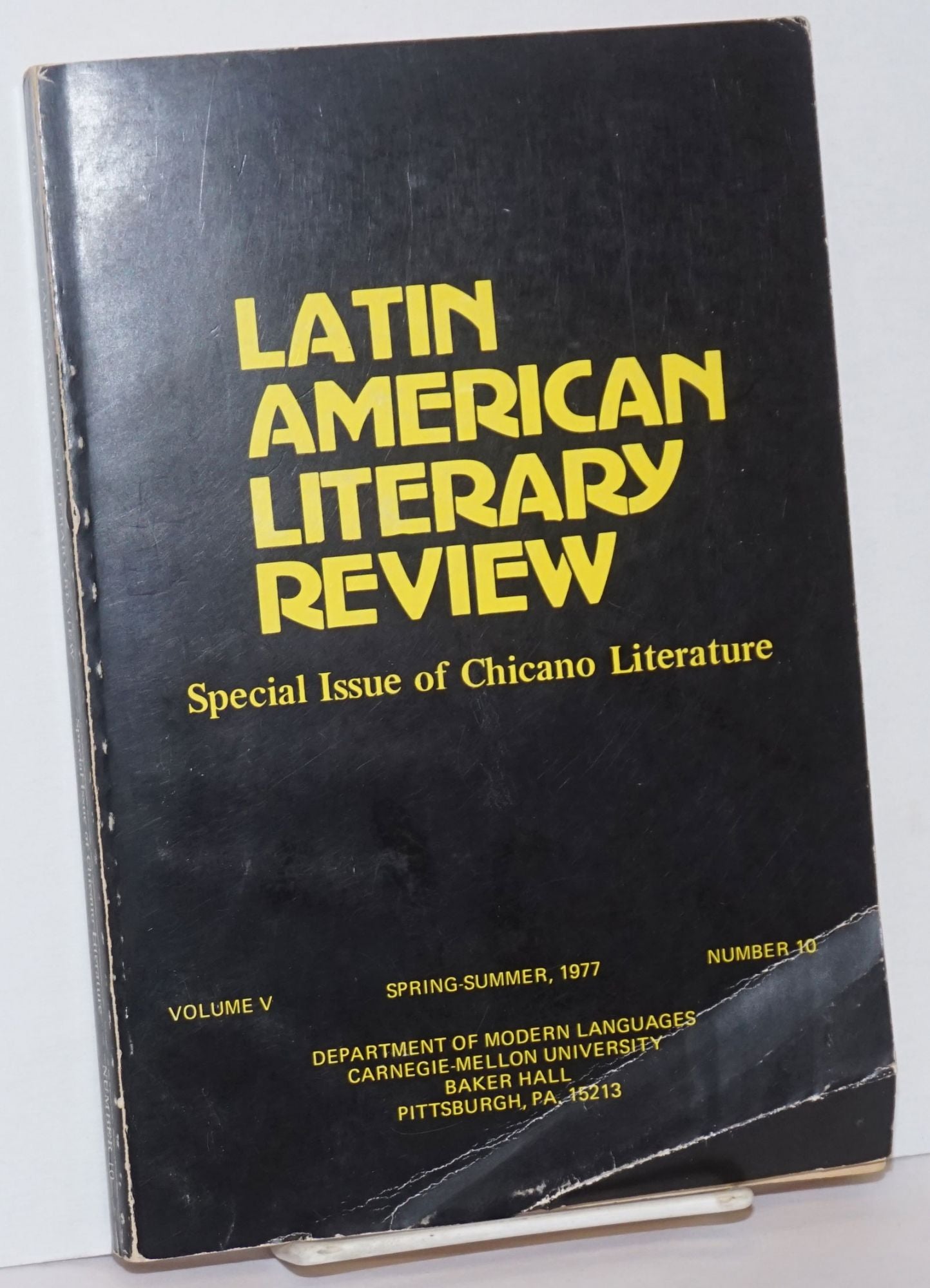 Latin American Literary Review; special issue of Chicano literature ...