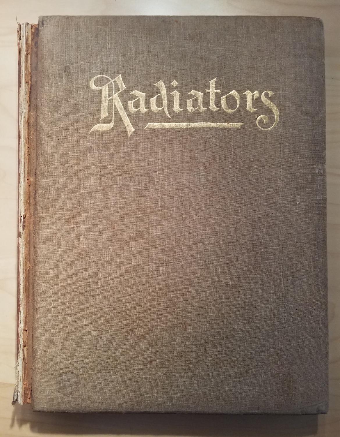 Radiators TORS by American Radiator Company: Good Hardcover (1897 ...