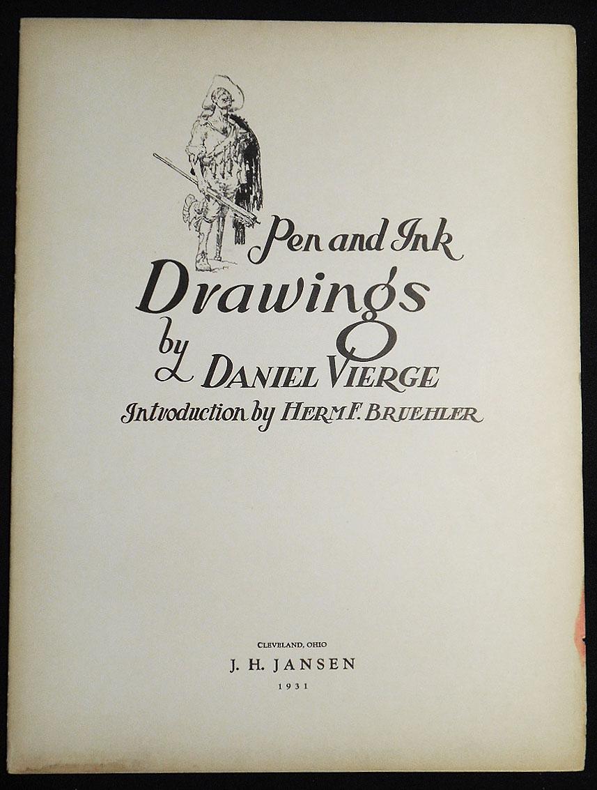 Pen and Ink Drawings by Daniel Vierge; Introduction by Herm F. Bruehler ...