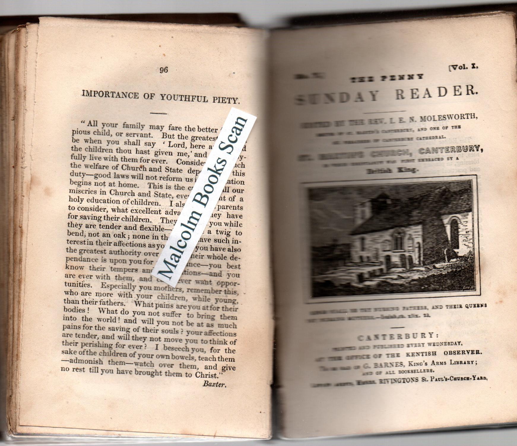 The Penny Sunday Reader Vol. I by Molesworth, Rev. I. E. N. ( John ...