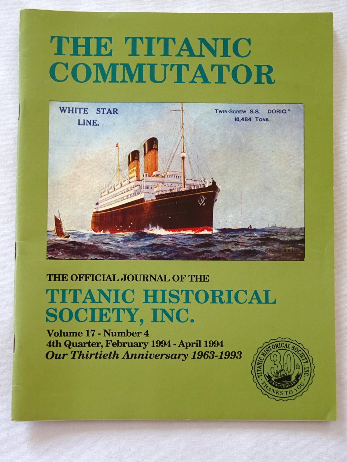 The Titanic Commutator, Vol 17 No 4, 4th Quarter, February 1994 - April ...