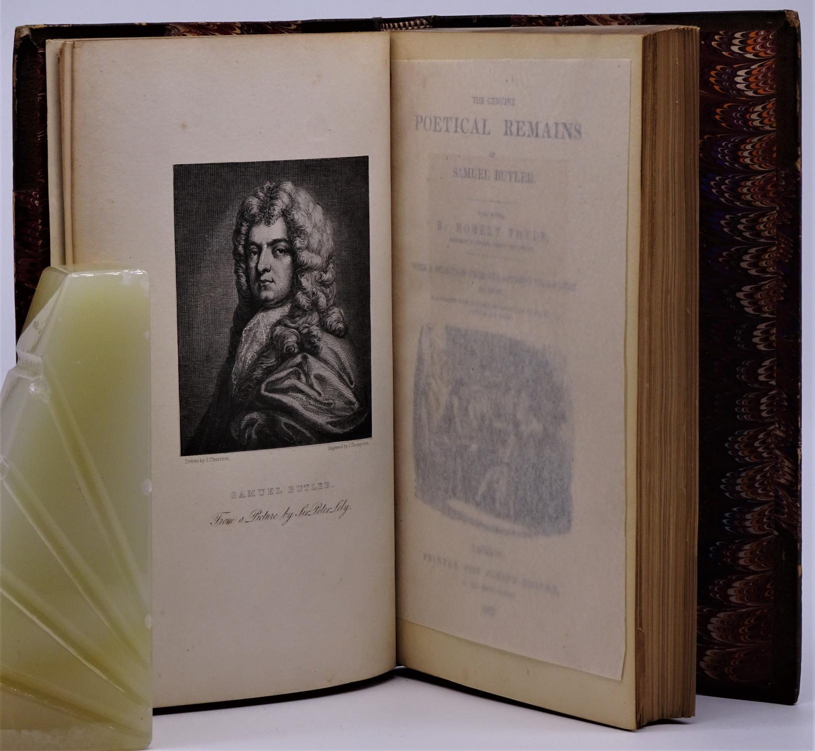 The Genuine Poetical Remains of Samuel Butler; with a Selection from ...