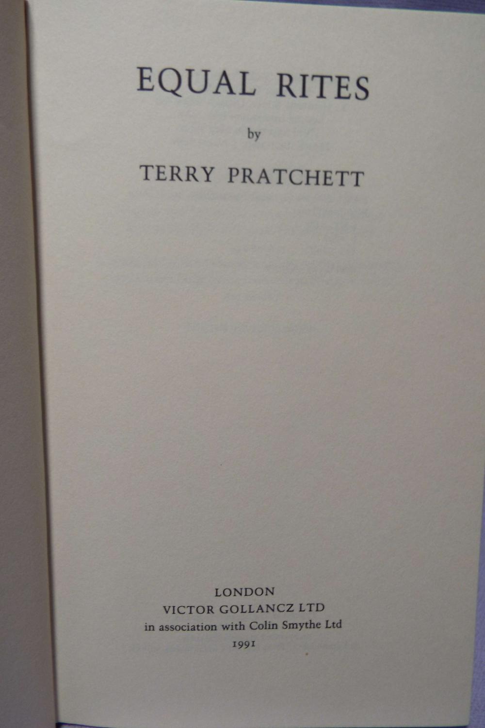 Equal Rites : Fourth printing : No jacket by Pratchett, Terry: Very ...