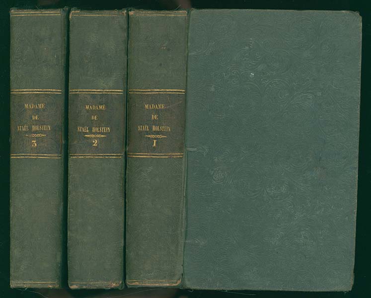 Oeuvres de Madame la Baronne de Staël-Holstein. [3 Bände.] by Stael ...