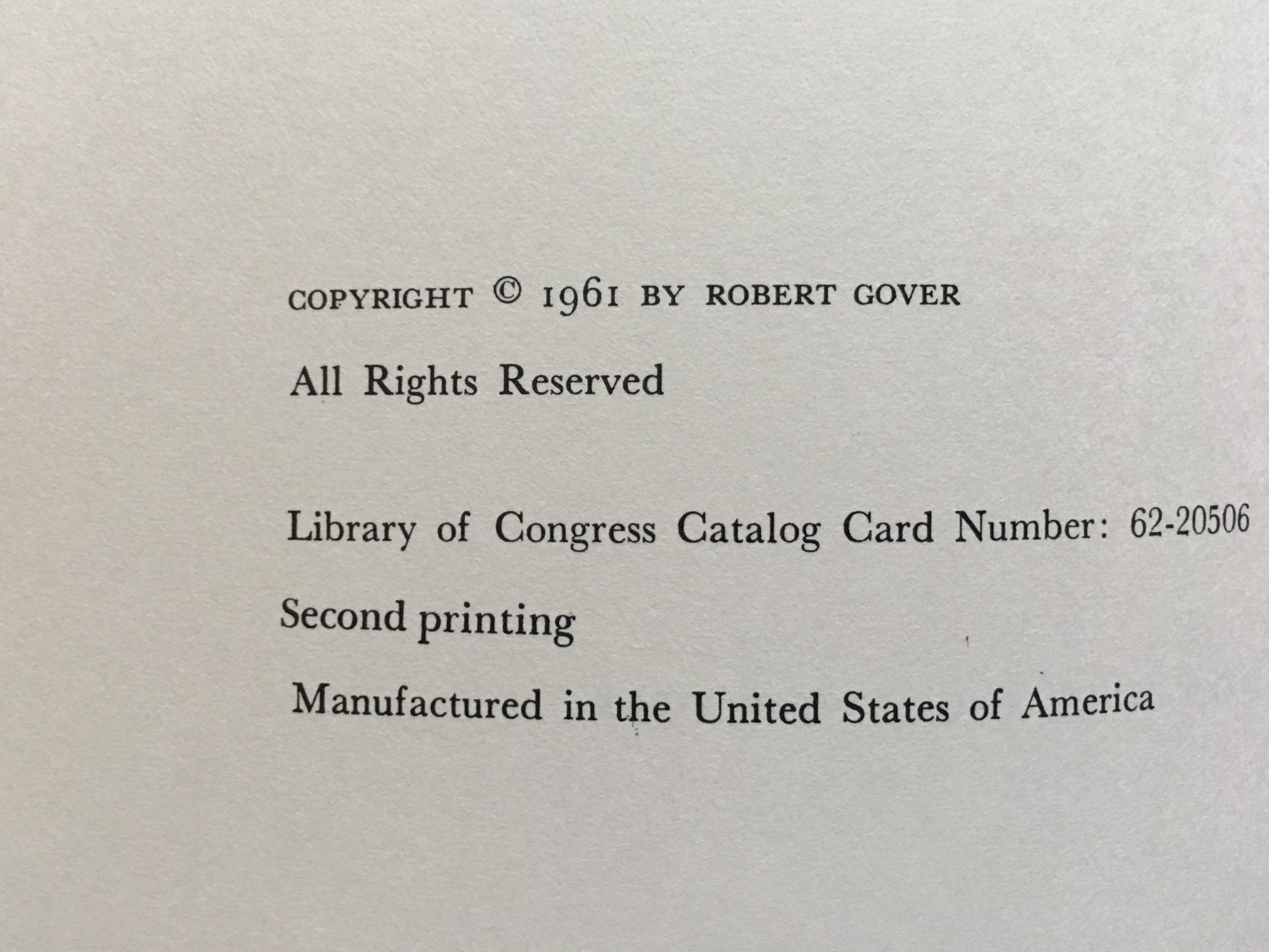 One hundred dollar misunderstanding by Gover, Robert: Good Hardcover ...