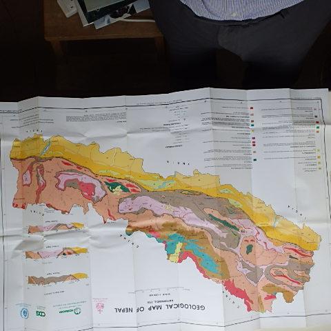 Nepal Himalaya - (Geological Map of Nepal): (1996) 1st Edition? Map ...