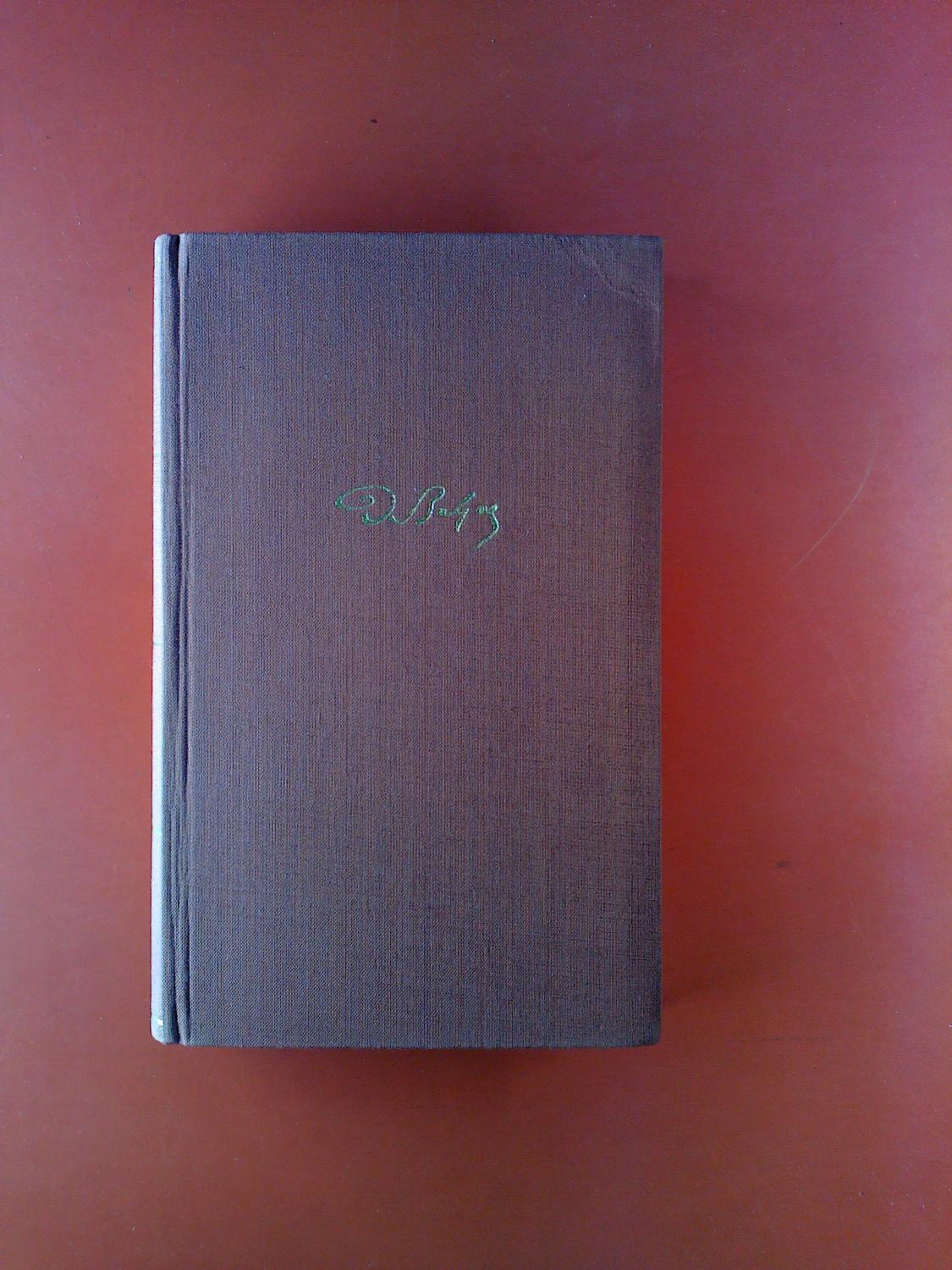 Werke Band I von Honore de Balzac: very good (1960) | biblion2