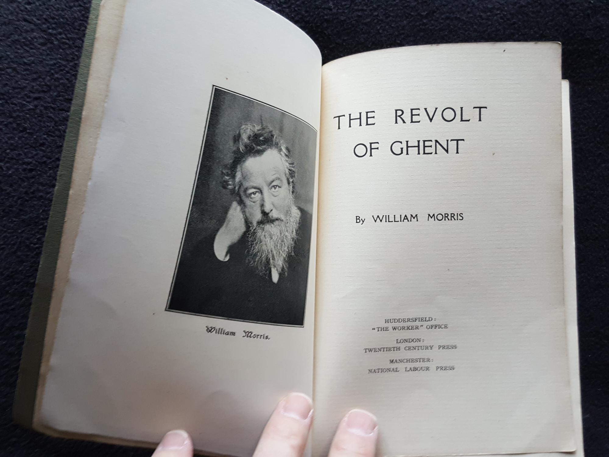 The Revolt of Ghent by Morris, William: Good Card Covers (1910) First ...