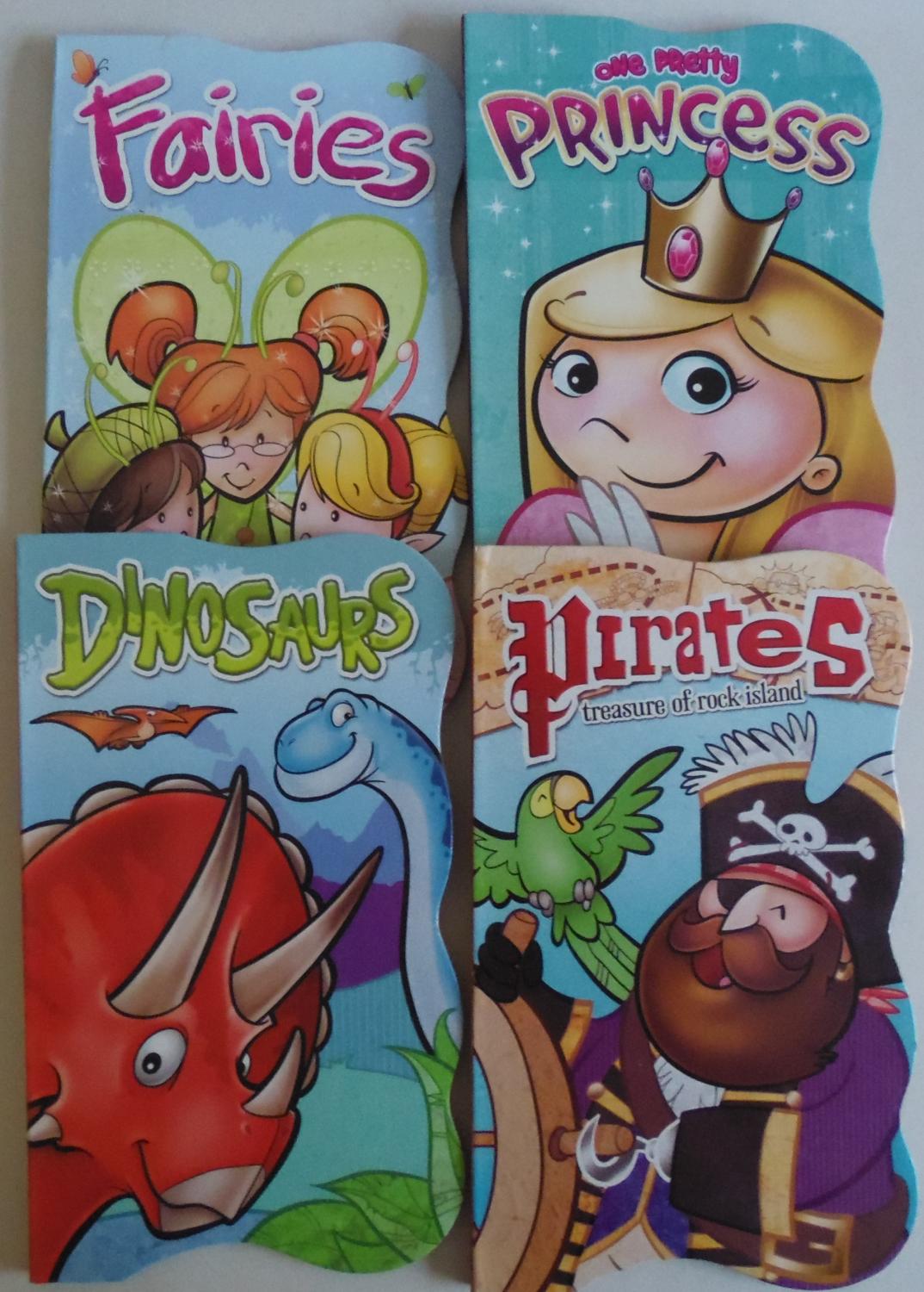 Dinosaurs & Pirates and Fairies & Princess Board Book 4-Pack by Heather ...