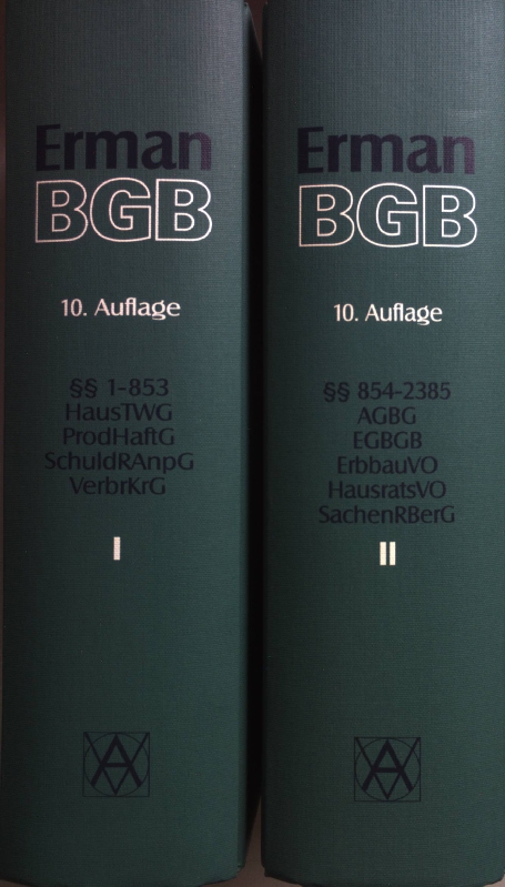 BGB: Handkommentar mit AGBG, EGBGB, ErbbauVO, HausratsVO, HausTWG ...