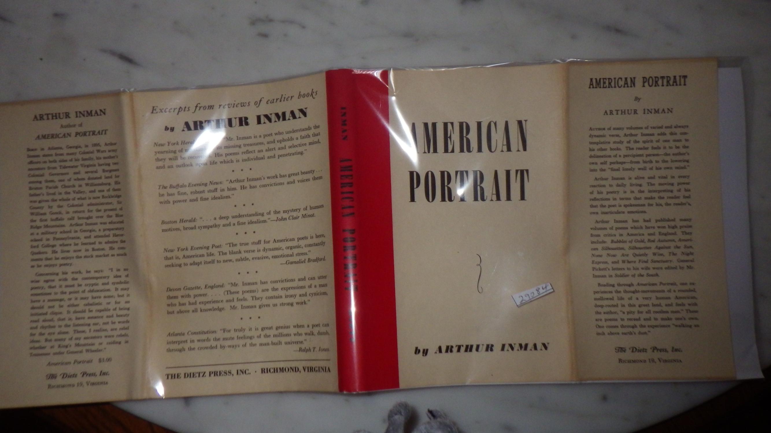 American Portrait a Poem Series, The ,By Arthur Crew Inman, Who was a ...