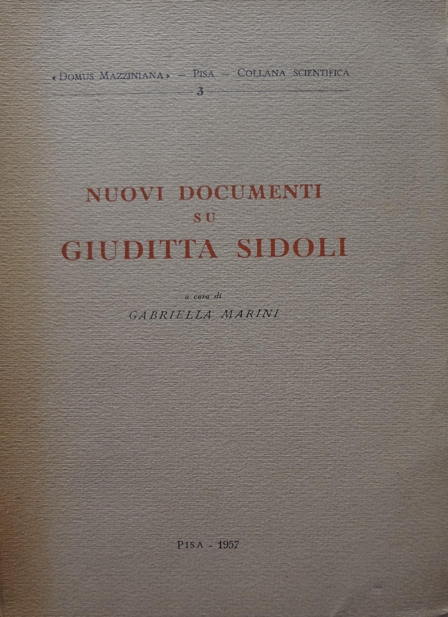 Nuovi documenti su Giuditta Sidoli by G. MARINI: Mediocre (Poor ...