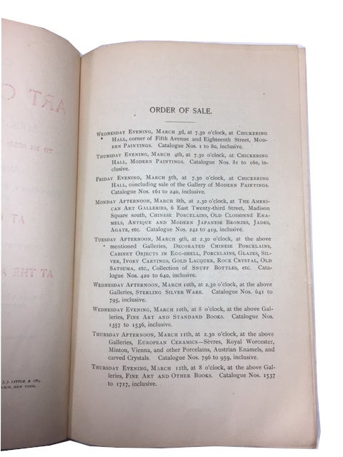 Catalogue of the Art Collection formed by the late Mrs. Mary J. Morgan ...