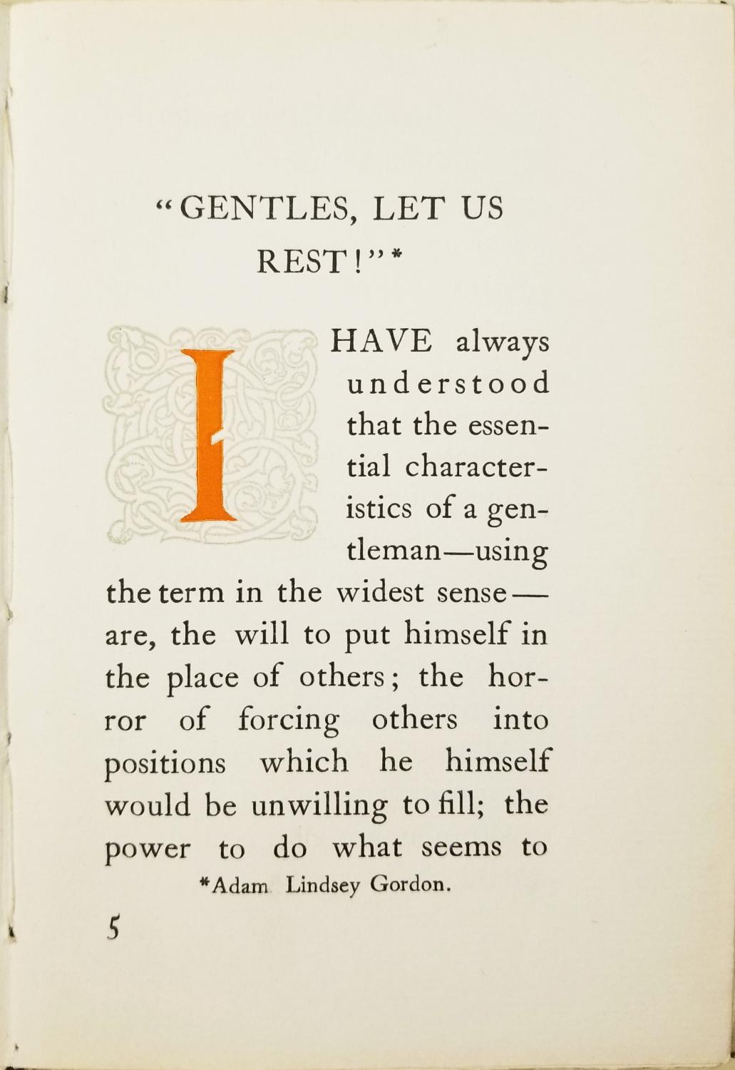 "Gentles, Let Us Rest!": A Paper on the Position of Women by Galsworthy ...