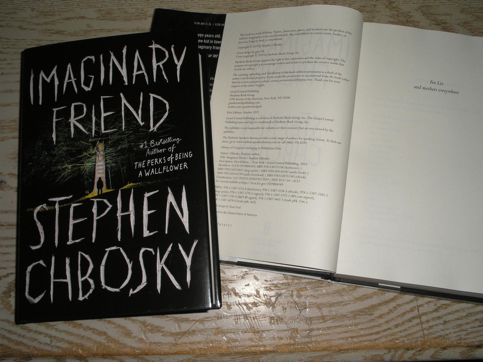 Imaginary Friend by Stephen Chbosky: New Hardcover (2019) 1st Edition ...