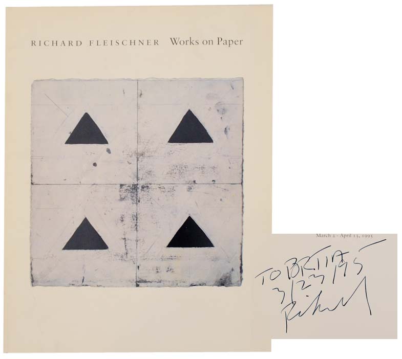 Richard Fleischner: Works on Paper (Signed First Edition) by FLEISCHNER ...