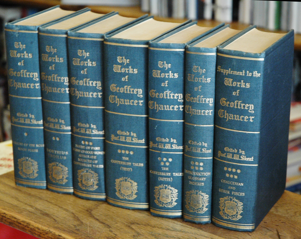 The Works of Geoffrey Chaucer (7 Volumes) by Chaucer, Geoffrey; Skeat ...