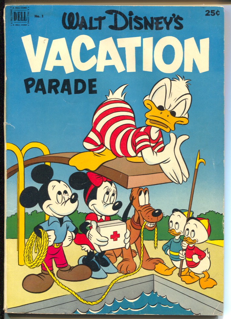 Walt Disney's Vacation Parade #3 1952-Dell-Mickey Mouse-Donald Duck-VG ...