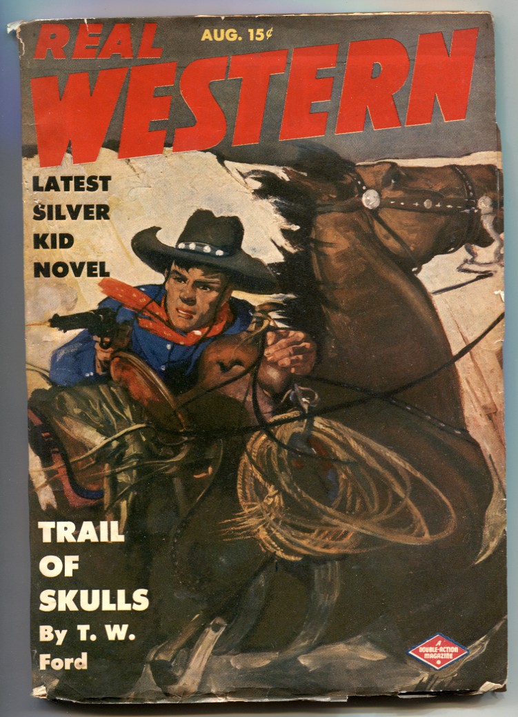 Real Western Pulp August 1944- Trail of Skulls FN-: (1944) Magazine ...