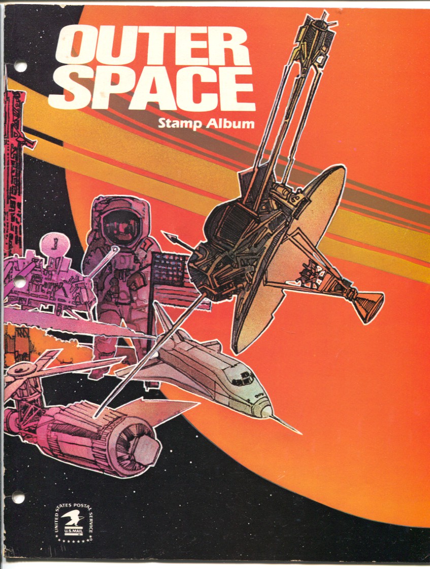 Outer Space Stamp Album 1985-USPS-space exploration-most stamps ...