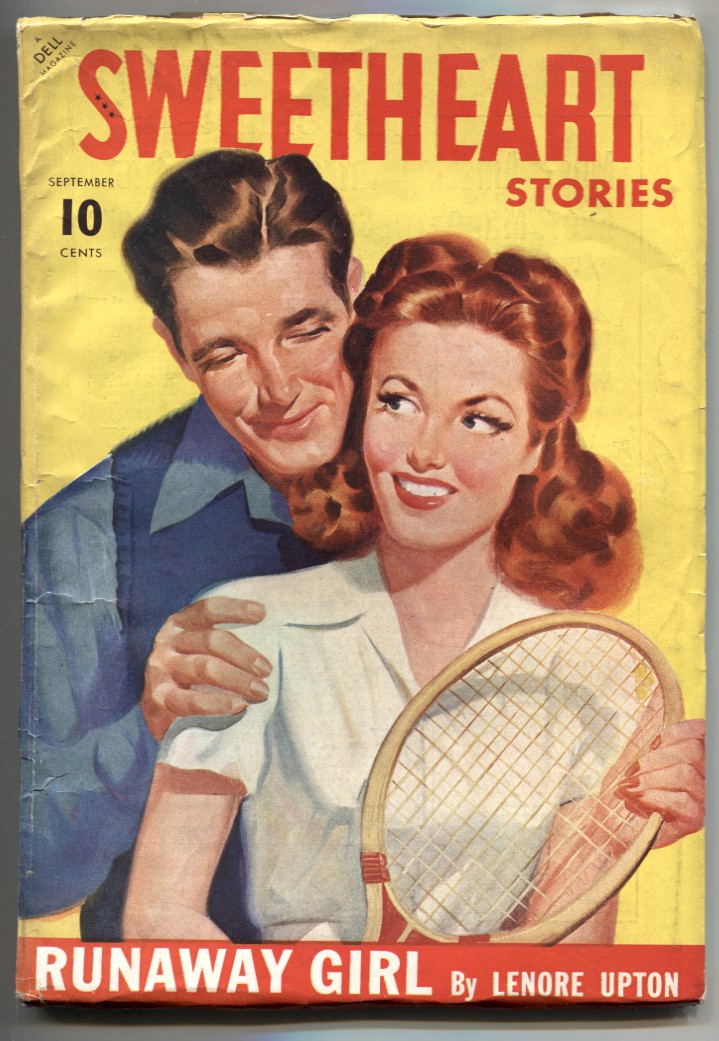 Sweetheart Stories Pulp September 1942- Runaway Girl- Tennis cover: (1942) Magazine / Periodical ...