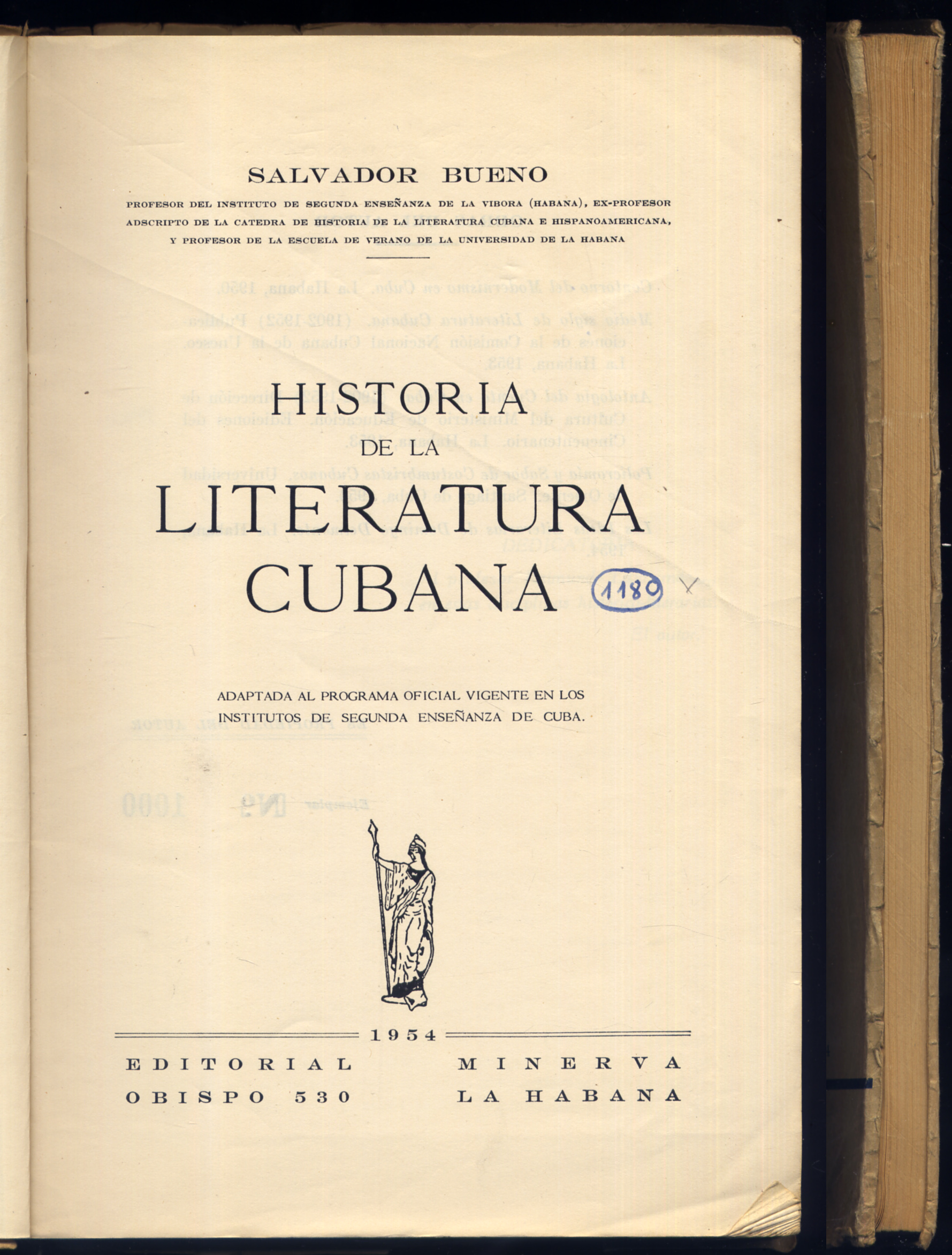 Historia de la Literatura Cubana. Adaptada al programa oficial vigente ...