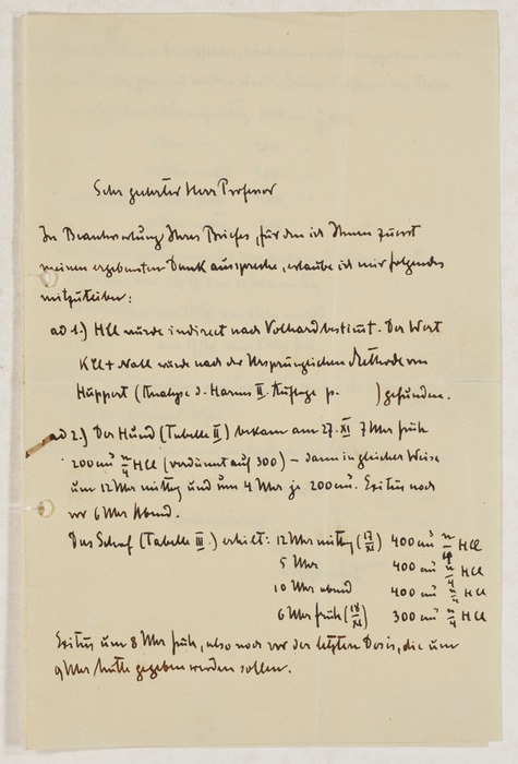 ALS - Brief mit eigenhändiger Unterschrift. von Eppinger, Hans (jun ...