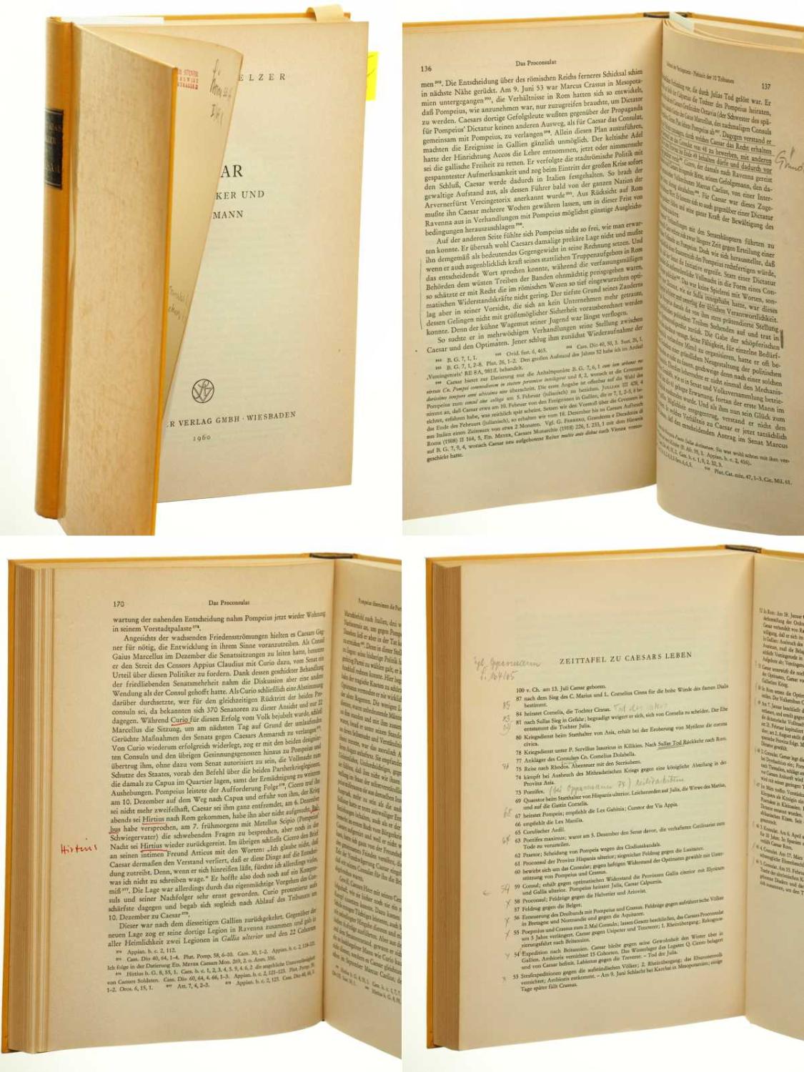 caesar der politiker und von matthias gelzer - ZVAB