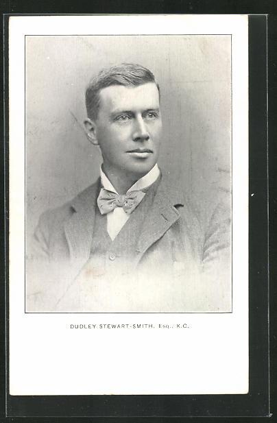 Ansichtskarte Portrait Dudley Stewart-Smith, Esq., K. C.: Manuscript ...