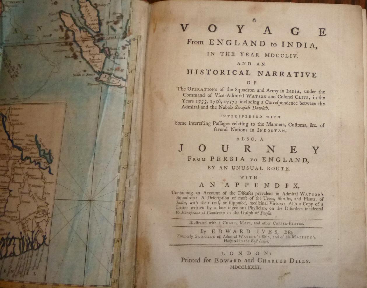 A Voyage from England to India, in the Year MDCCLIV,. also a Journey ...