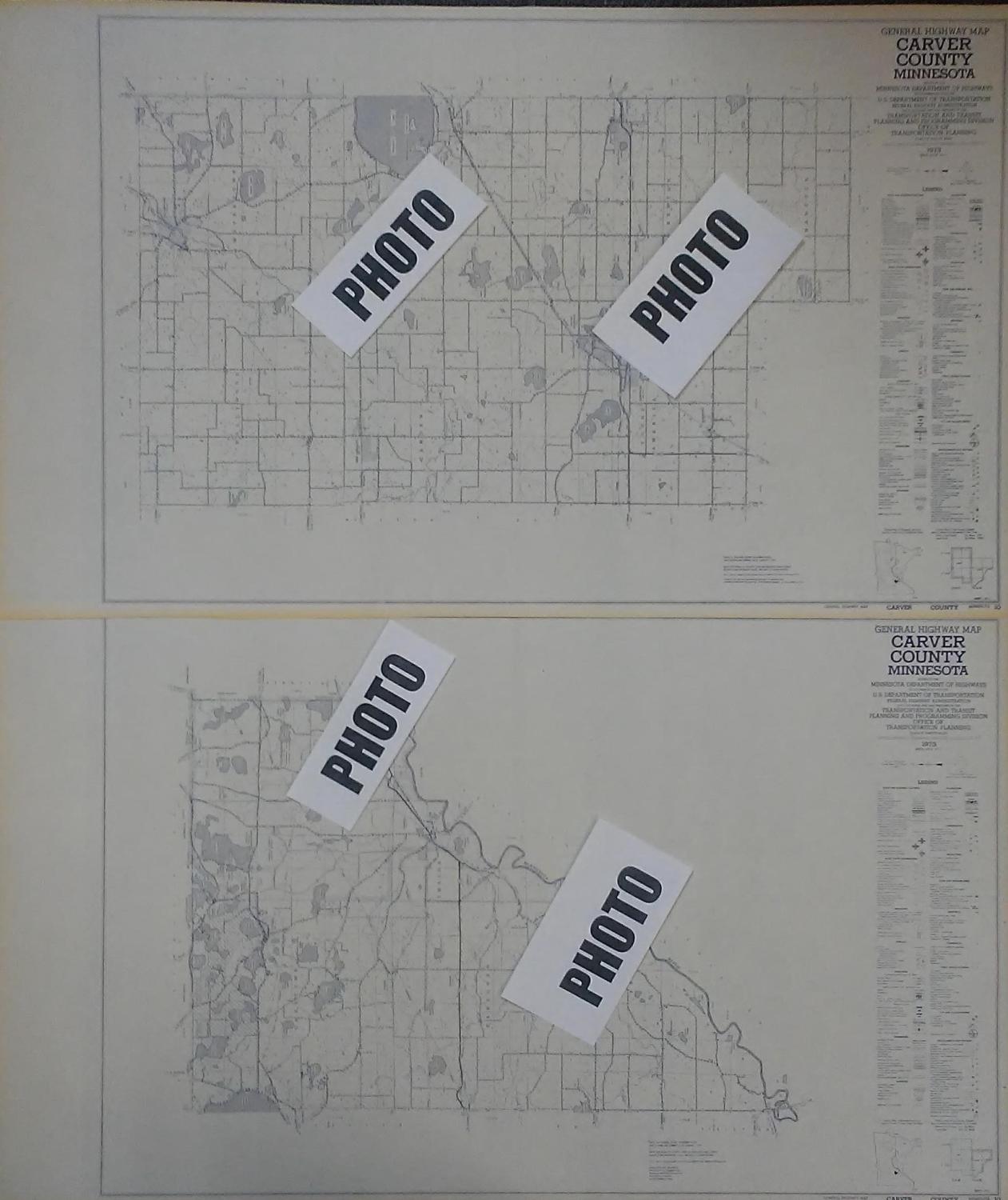 General Highway Map, Carver County, Minnesota (Sheets 1 & 2) by ...