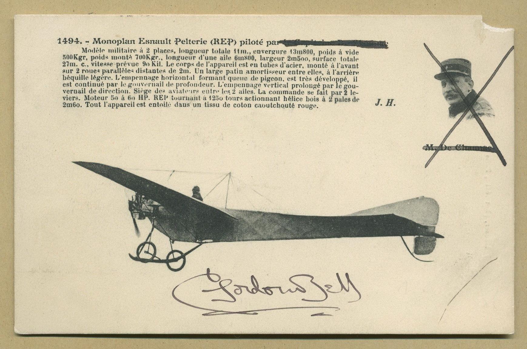 Charles Gordon Bell (1889-1918) - Rare signed photo von Charles Gordon ...