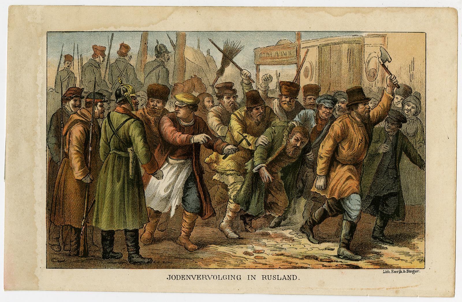 Antique Print-HISTORY-JEW-ANTISEMITISM-POGROM-RUSSIA-Anonymous-ca. 1860 ...