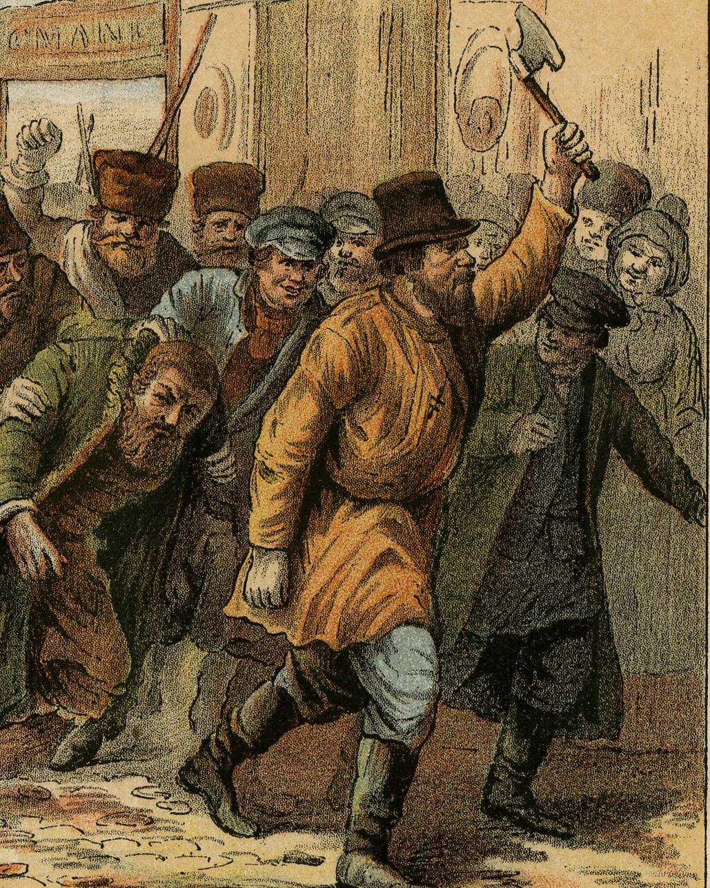 Antique Print-HISTORY-JEW-ANTISEMITISM-POGROM-RUSSIA-Anonymous-ca. 1860 ...