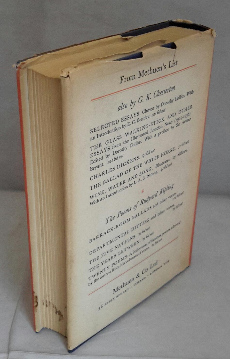 The Collected Poems of G. K. Chesterton. by CHESTERTON, G.K.: (1958 ...