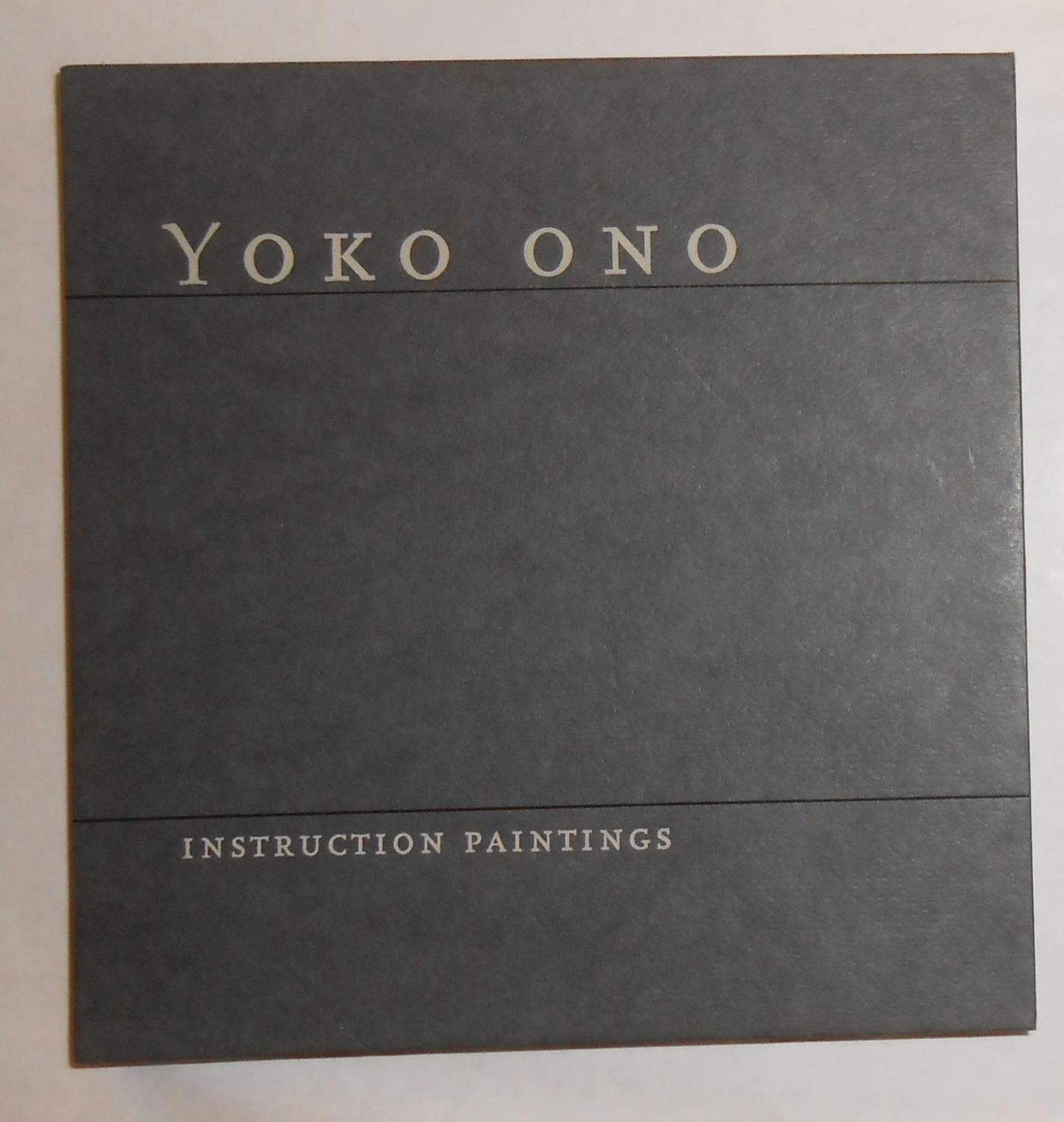 Yoko Ono - Instruction Paintings by ONO, Yoko: New HARDCOVER (1995) 1st ...