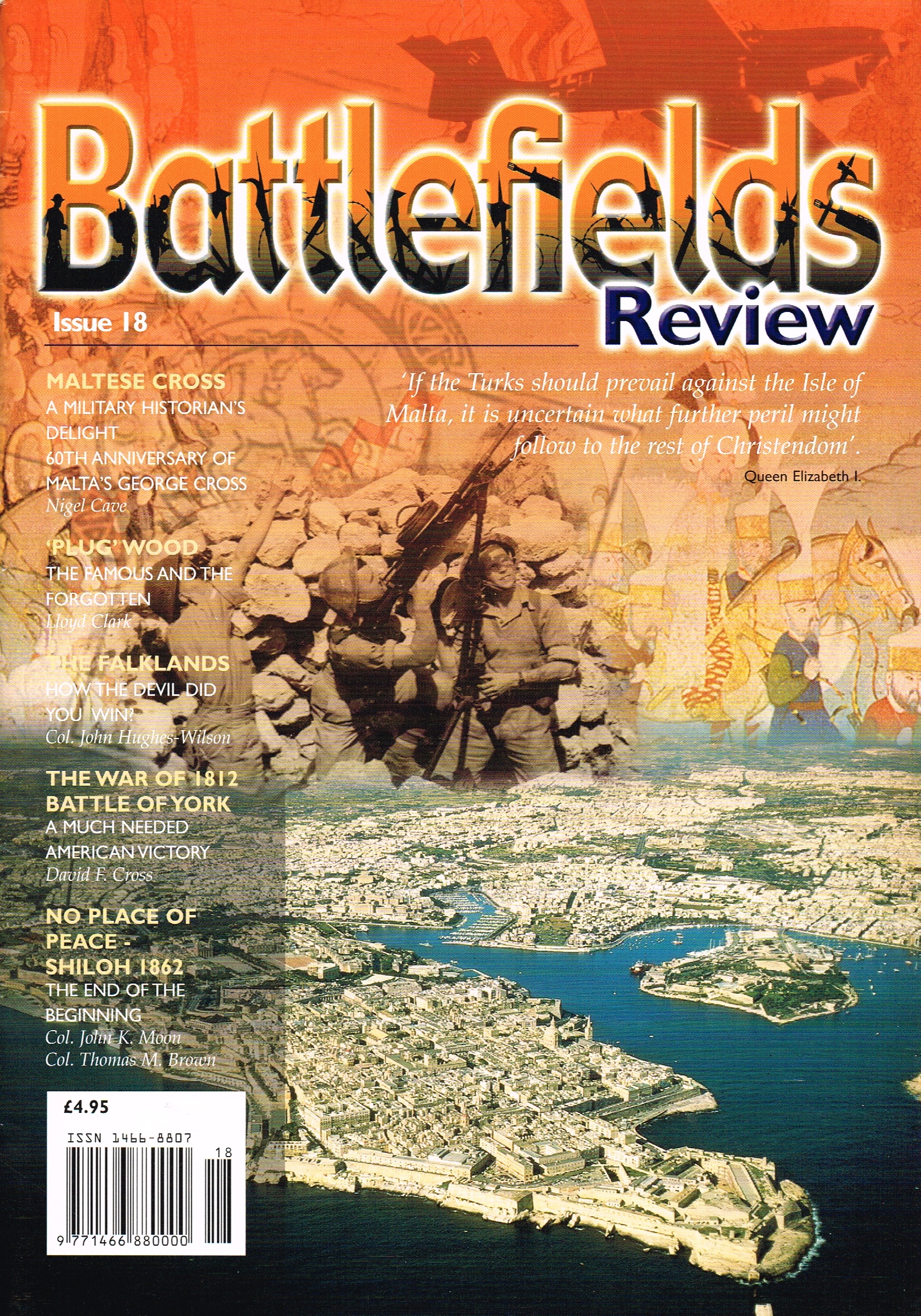 BATTLEFIELDS REVIEW ISSUE NO.18 by Cooksey, J. (edited): (2002 ...