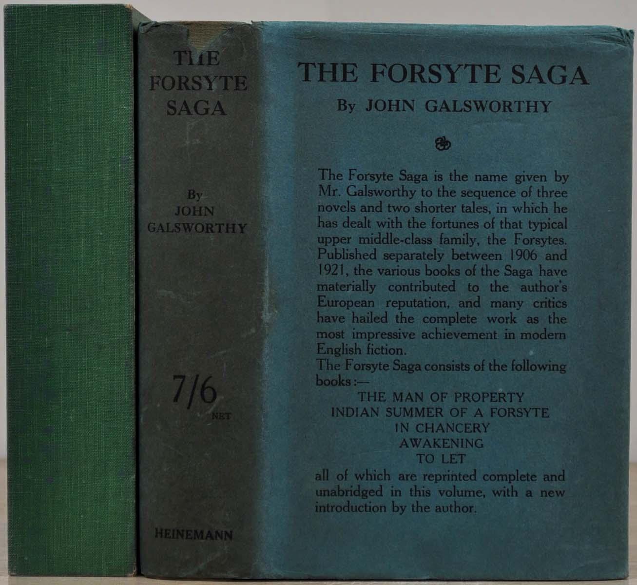 THE FORSYTE SAGA. by Galsworthy, John: Very good condition Hardcover ...