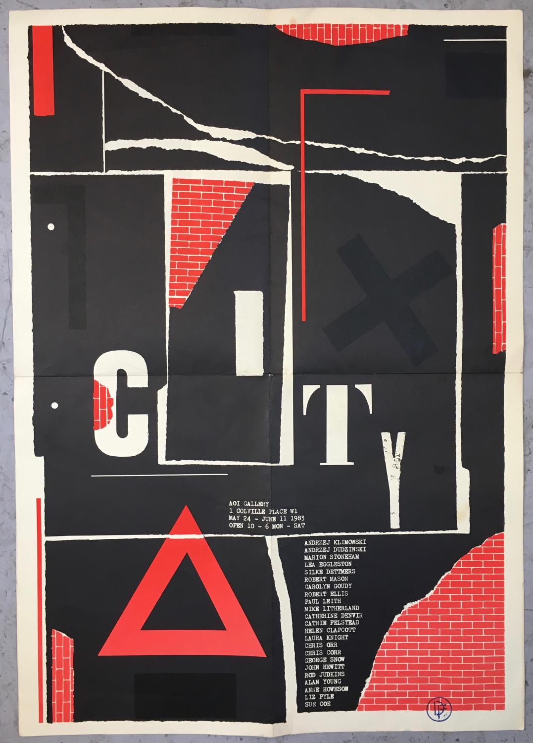 City [exhibition poster] par Dan Fern (illustrator): (1983) 1st Edition ...