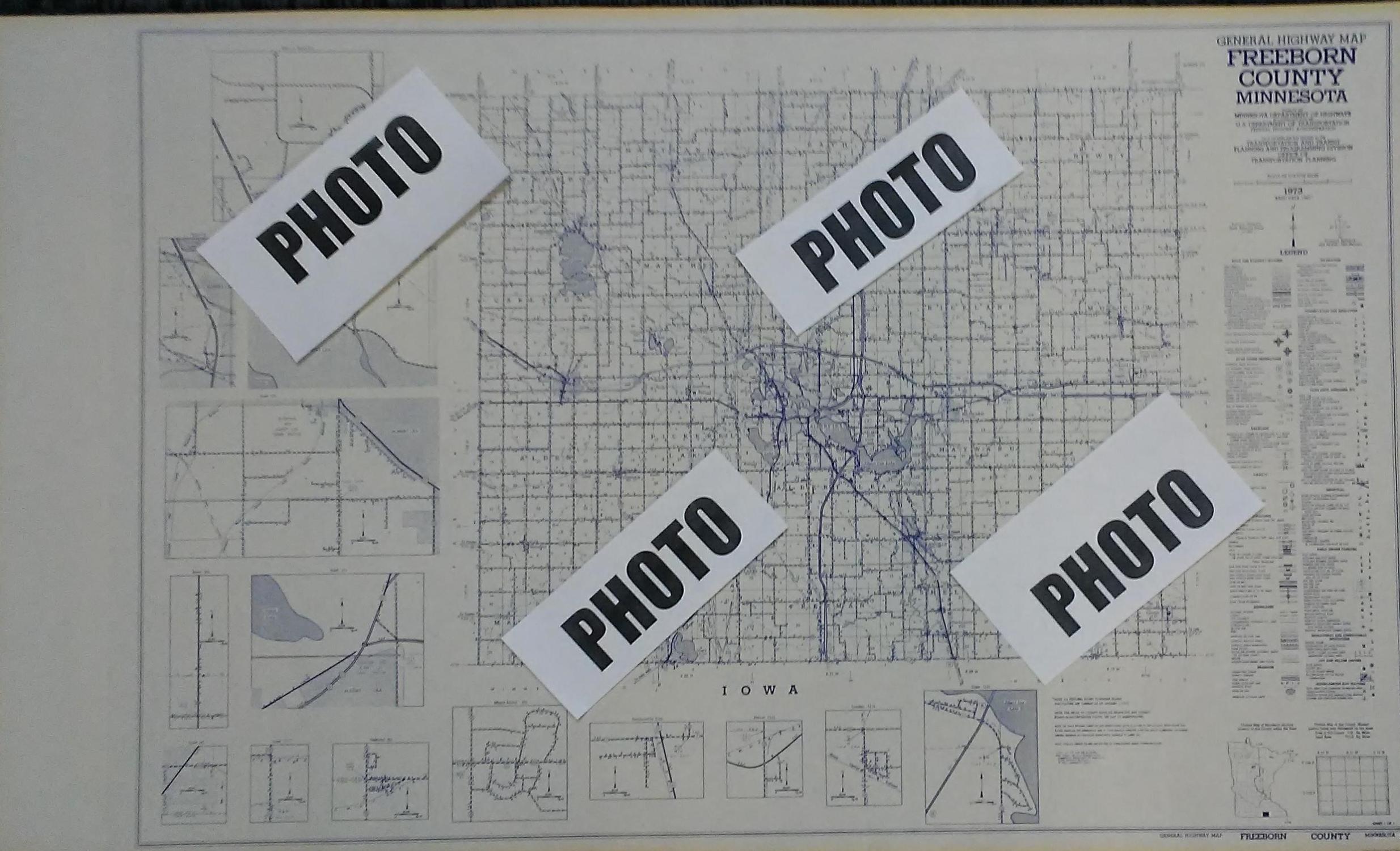 General Highway Map, Freeborn County, Minnesota by Minnesota Dept. of ...