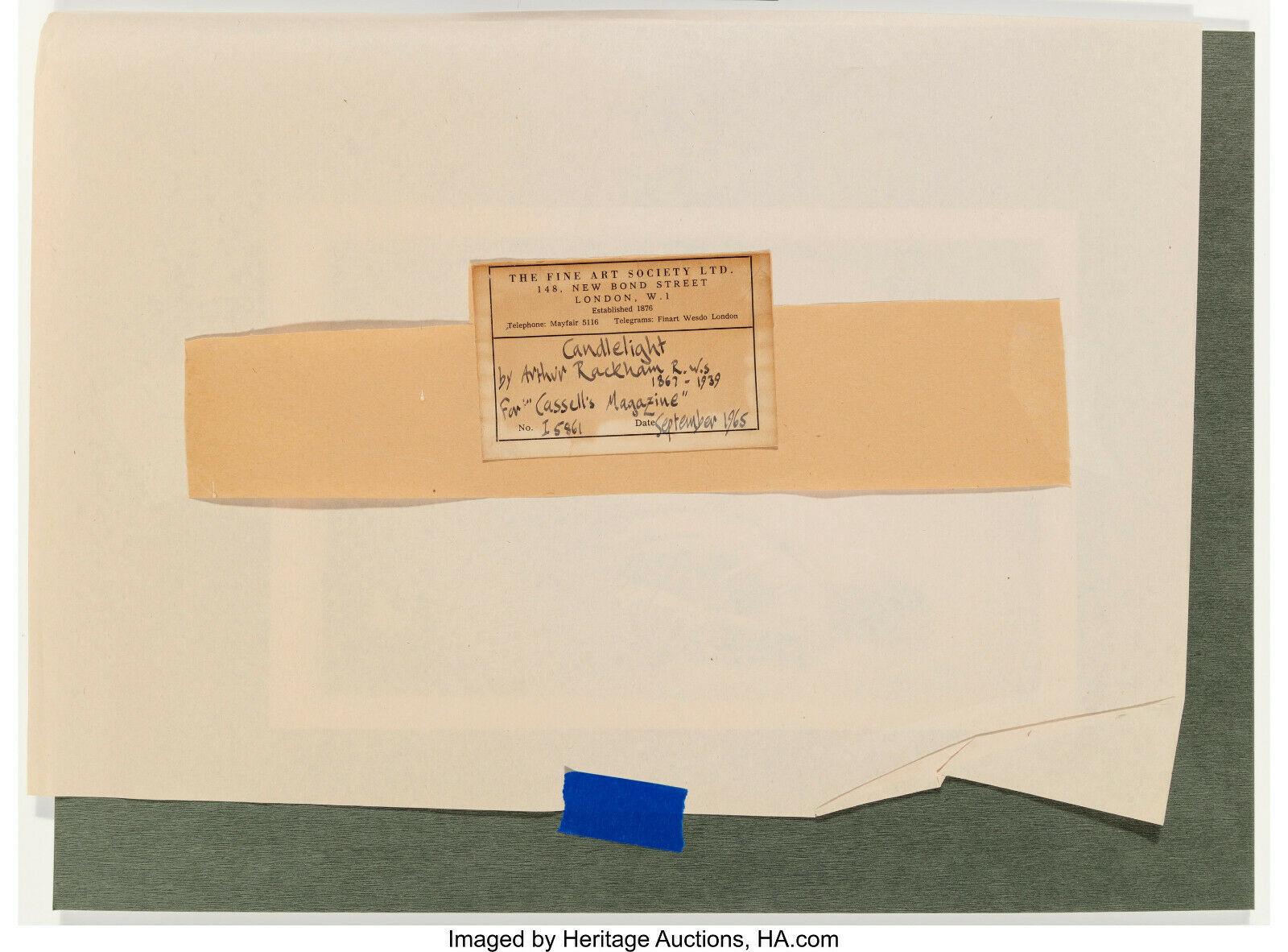 ARTHUR RACKHAM ~ LARGE ORIGINAL SIGNED FINAL PUBLISHED DRAWING ...