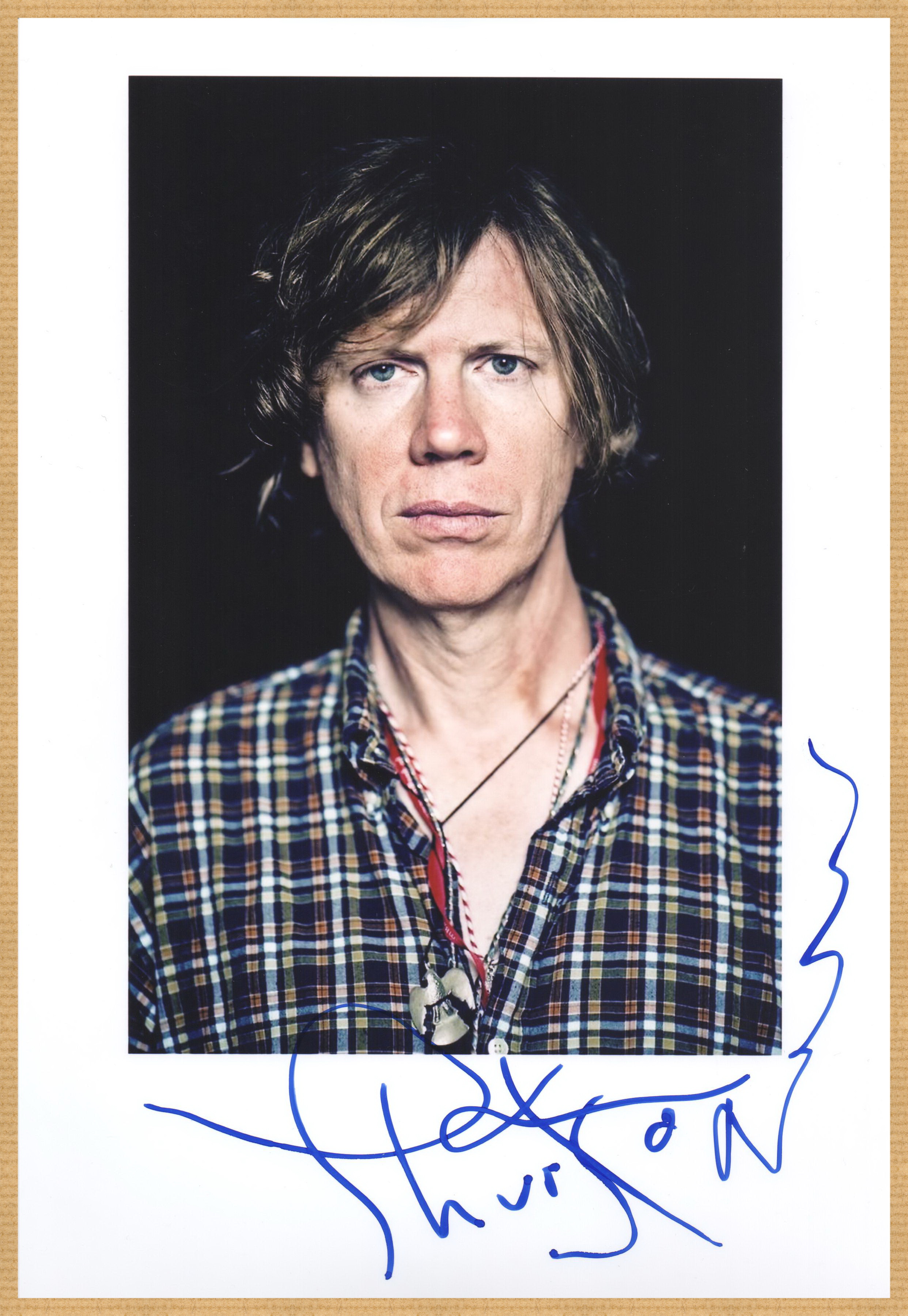 Thurston Moore - Authentic signed photo - Brussels 2016 par Thurston ...