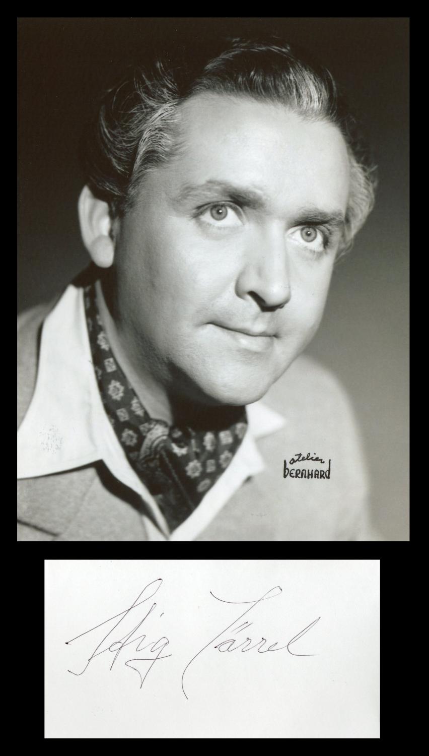 Stig Jarrel (1910-1998) - Autograph + Photo by Stig Jarrel (1910-1998 ...