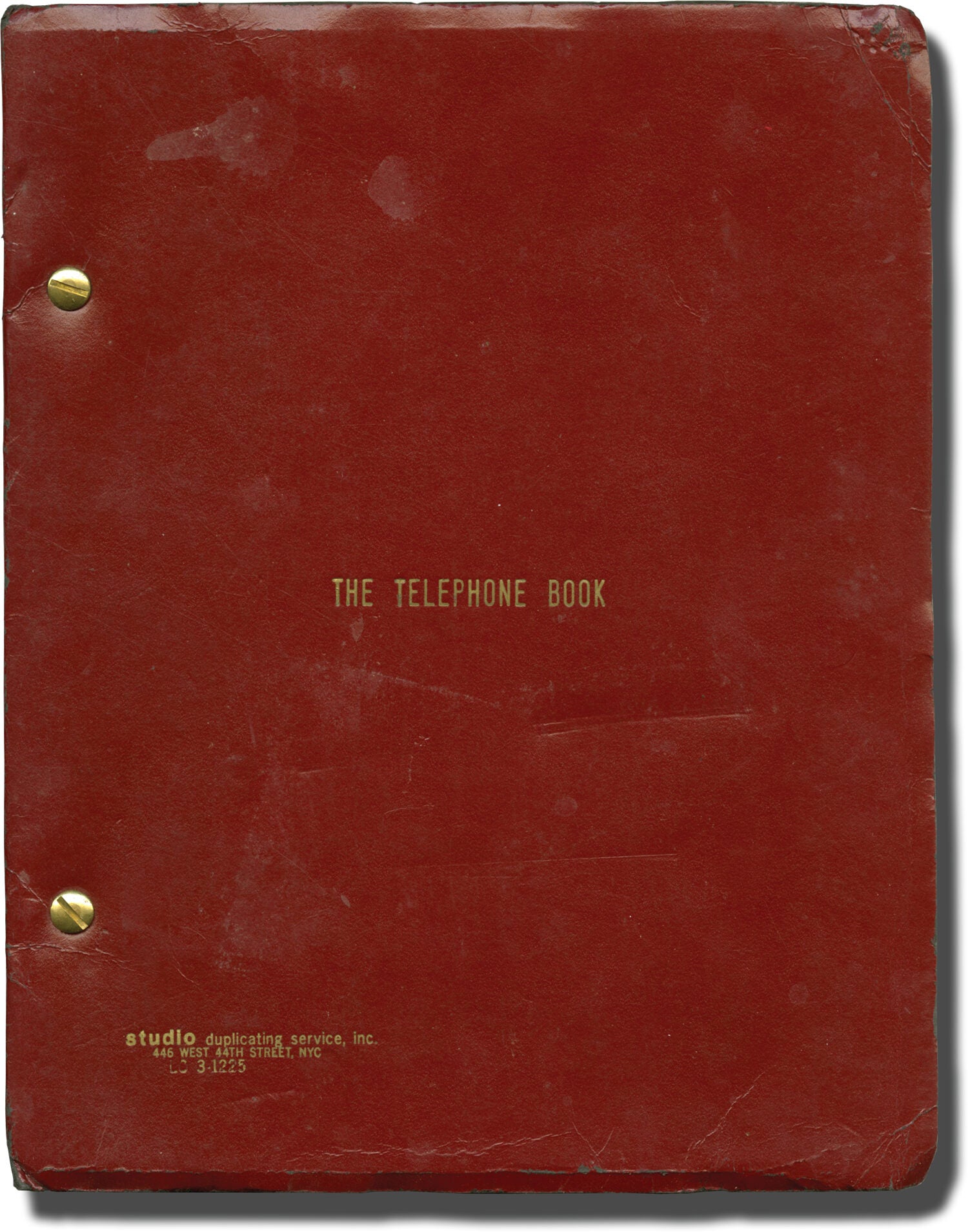 The Telephone Book (Original screenplay for the 1971 film) von Nelson ...