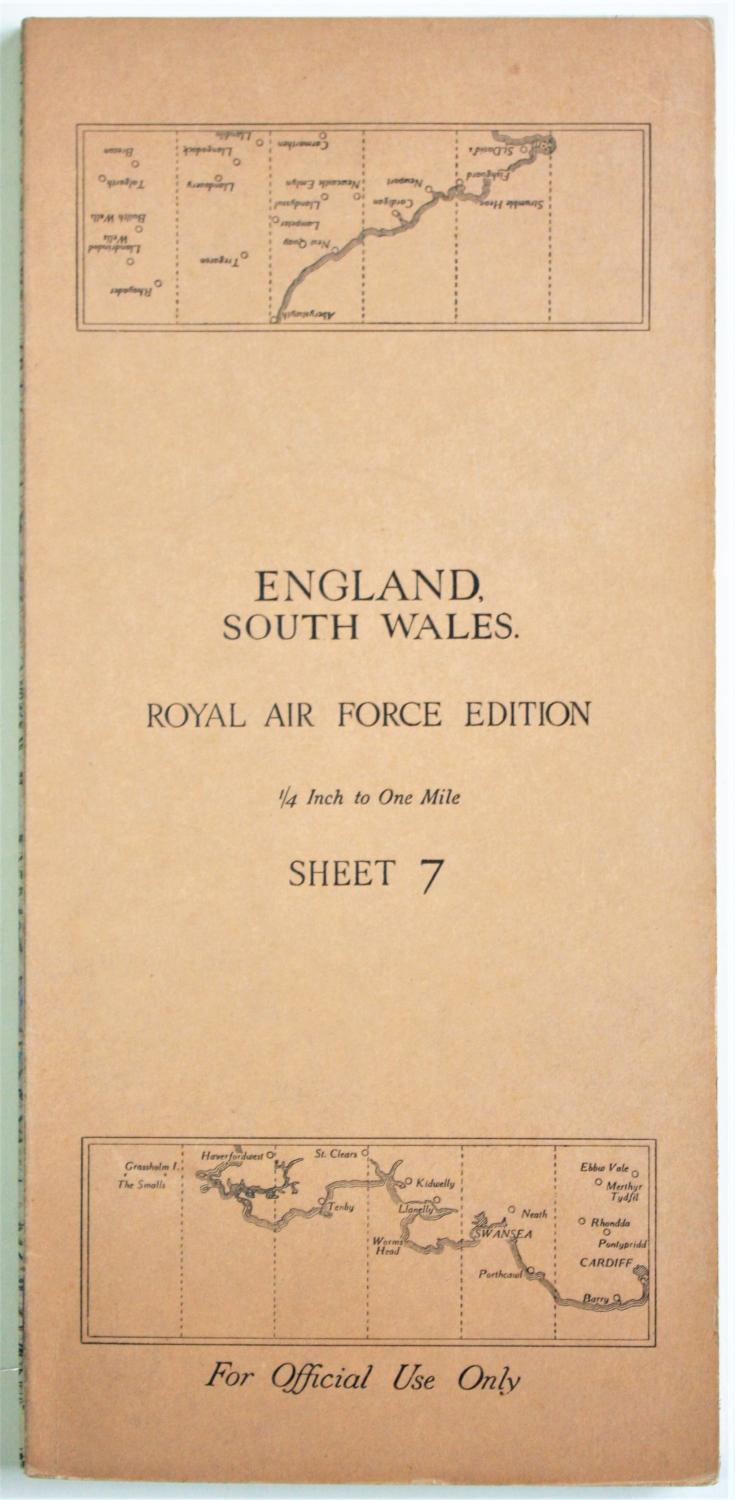 Ordnance Survey Quarter Inch Aviation Map of England South Wales Royal ...