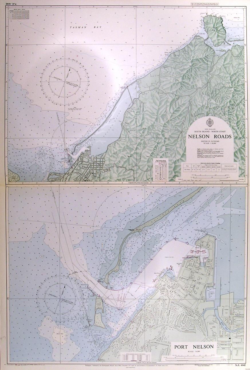 PORT NELSON and NELSON ROADS . Two detailed plans on one sheet as ...