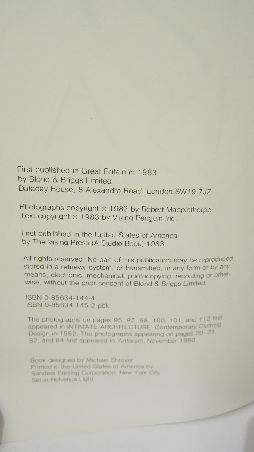 Lady Lisa Lyon by Robert Mapplethorpe: Very Good Hardcover (1983) 1st ...